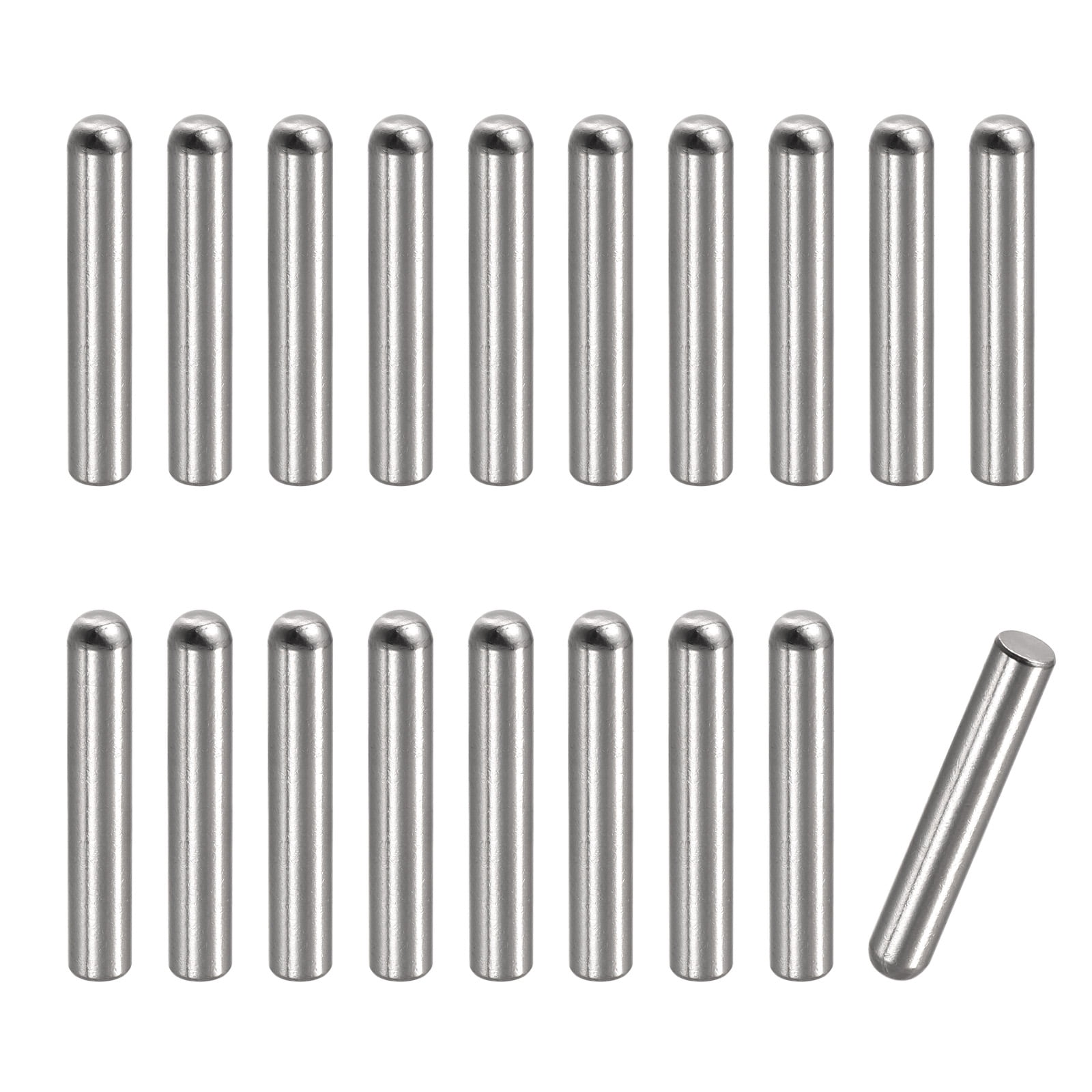5x30mm Dowel Pins, 20 Pack Round Head Flat Chamfered End Dowel Pin ...