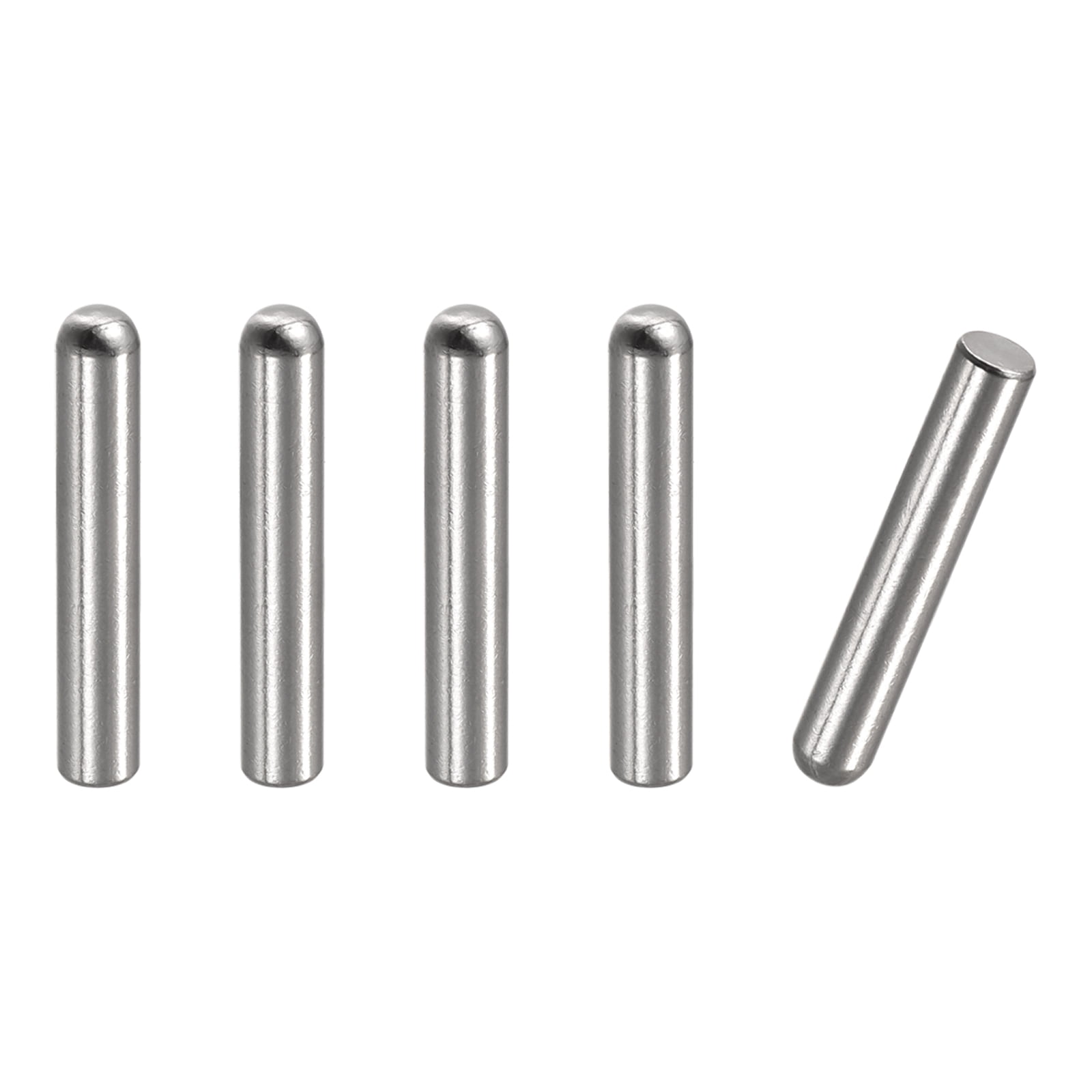 5x30mm Dowel Pins, 5pcs 304 Stainless Steel Round Head Flat Chamfered ...