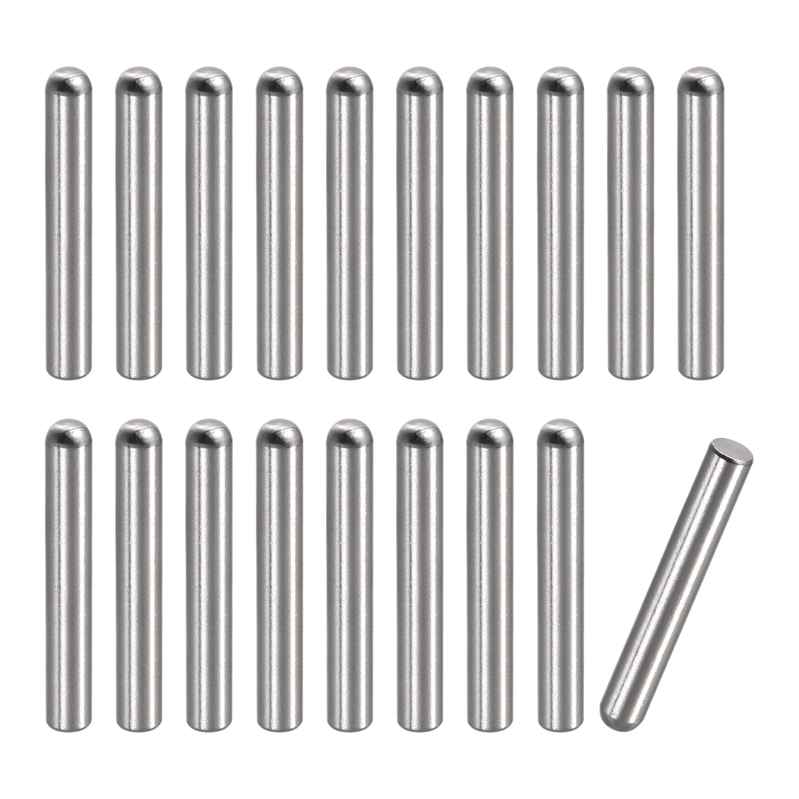 5x35mm Dowel Pins, 20 Pack Round Head Flat Chamfered End Dowel Pin ...