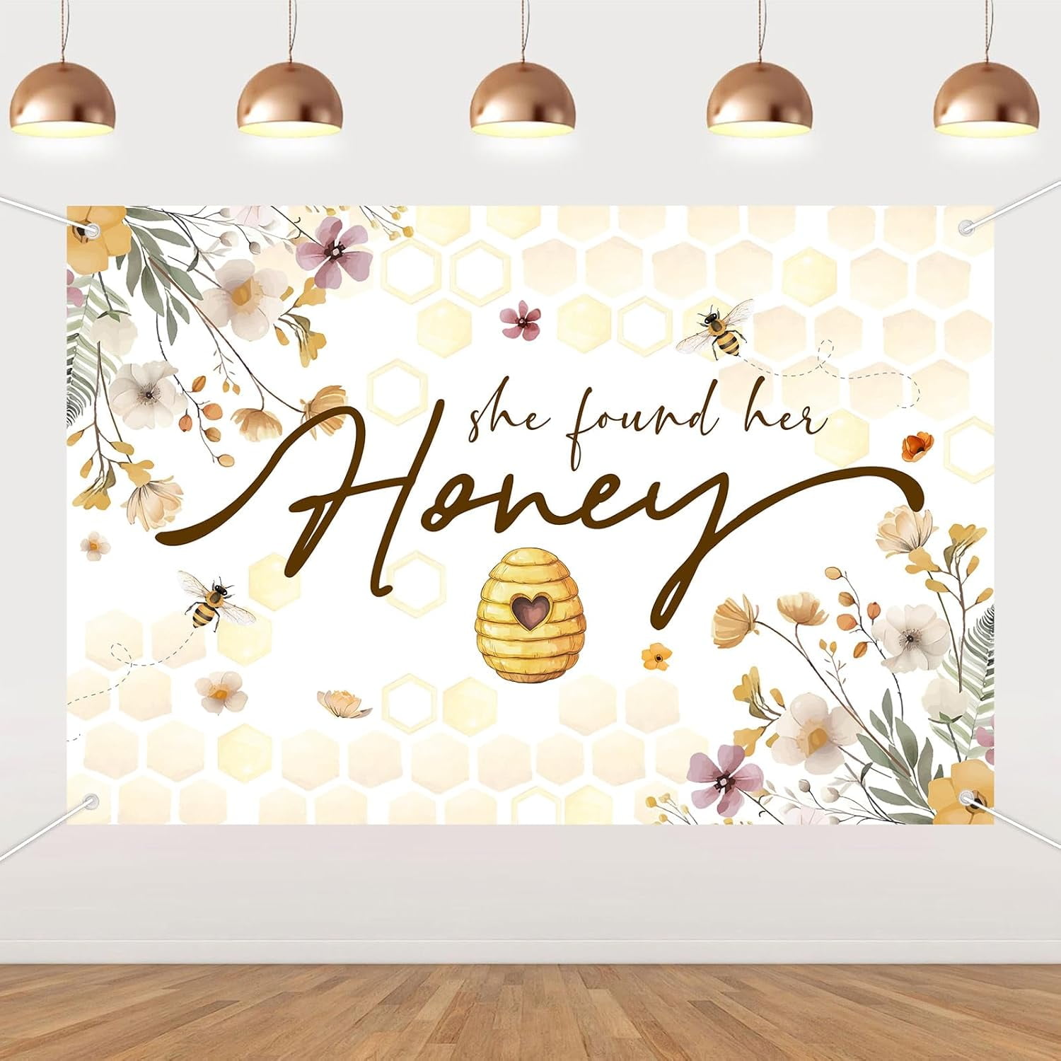5x3FT She Found Her Honey Beautiful Backdrop, Bride to Bee Photography ...