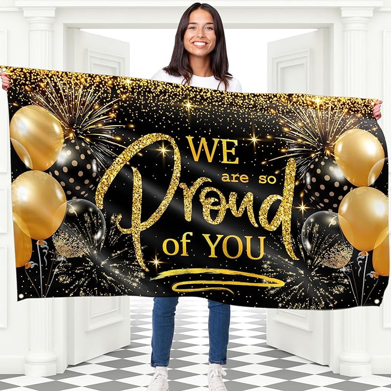 5x3ft Beautiful Backdrop Happy Congratulations Party Decorations, Funny ...