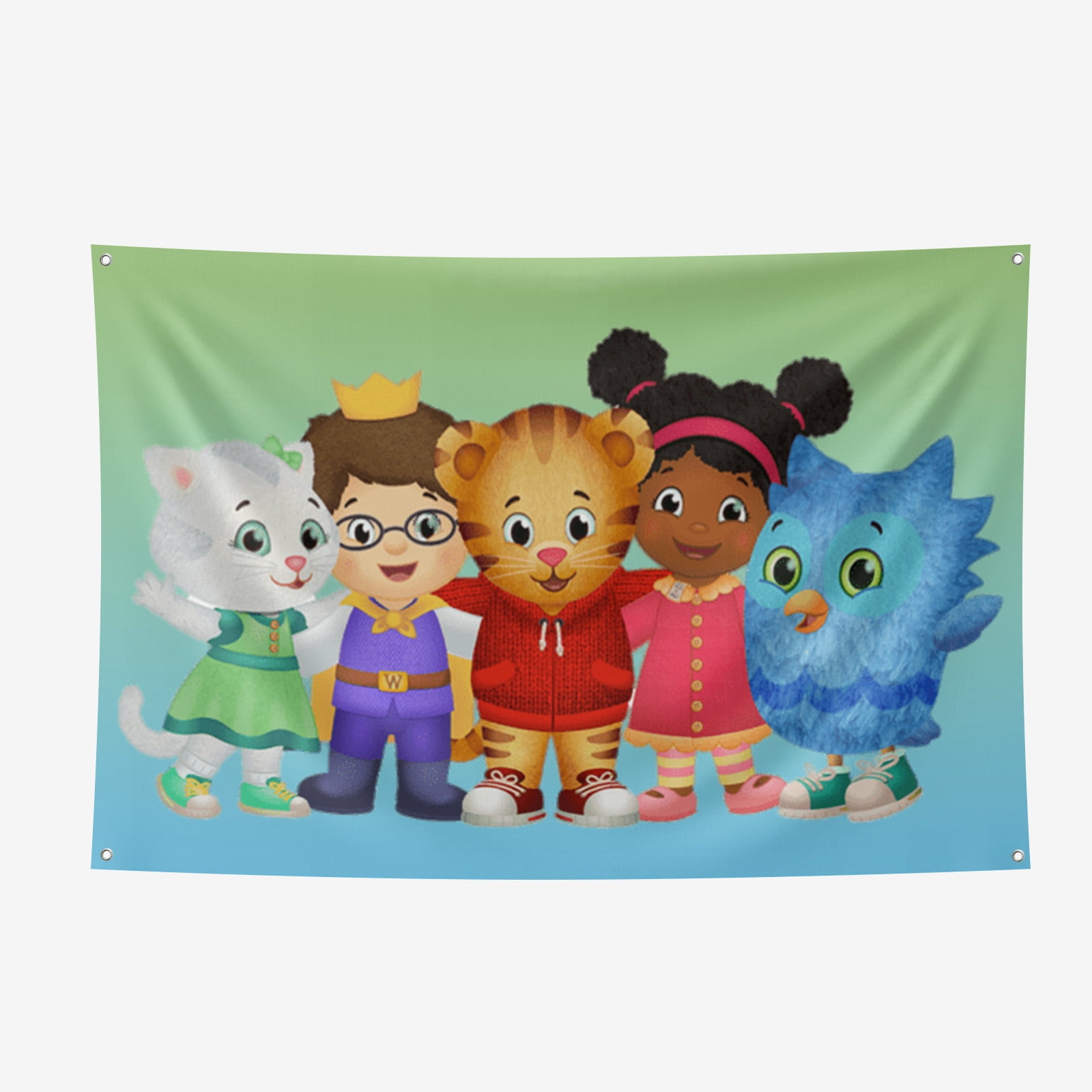 5x3ft Cartoon Tiger Birthday Party Backdrop Kids Happy Birthday Party ...