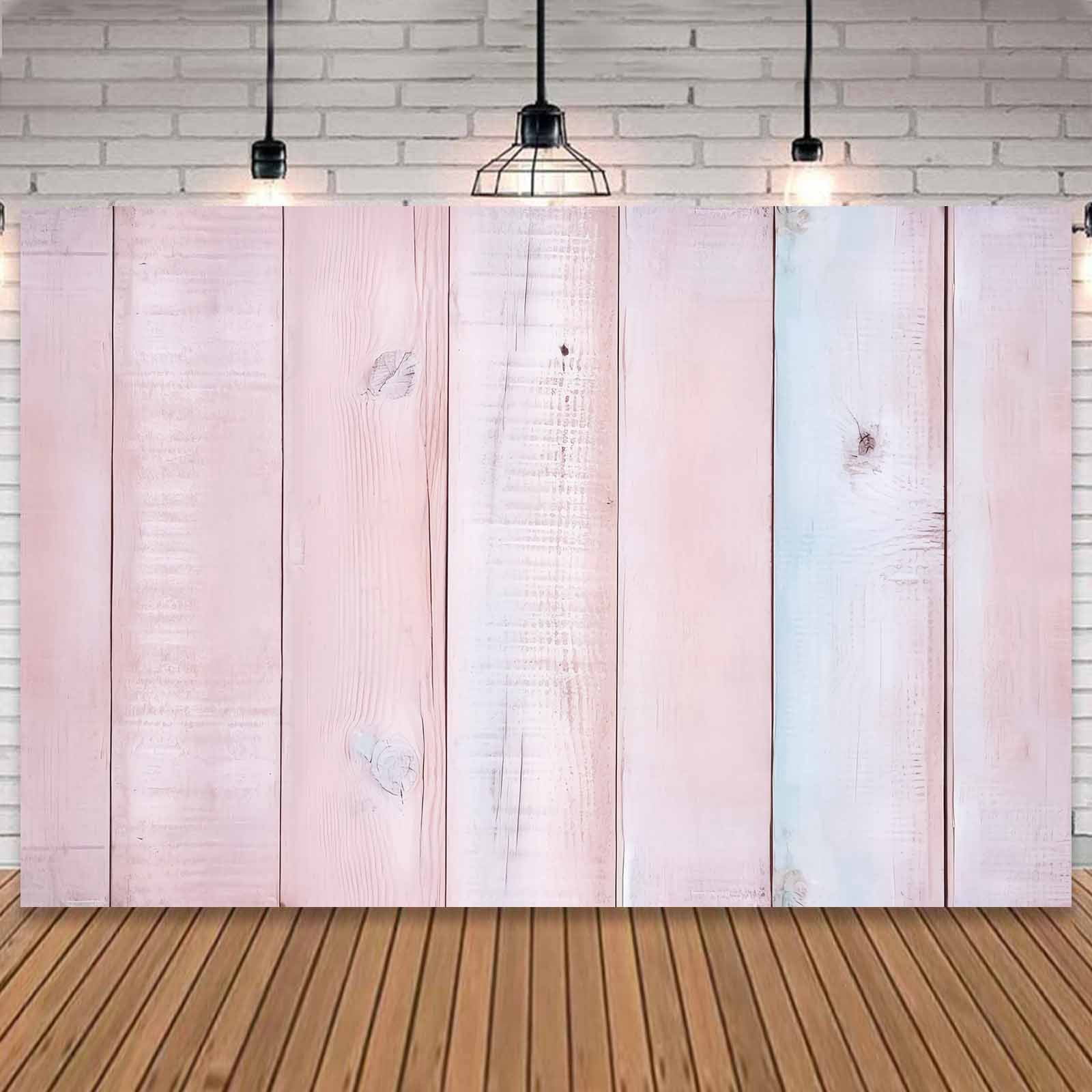 5x3ft Fabric Wood Backdrop Light Pink Colored Wood Planks Texture ...