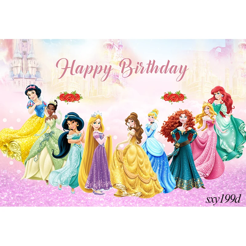 5x3ft Princess Birthday Backdrop Sweet One Castle Photography ...