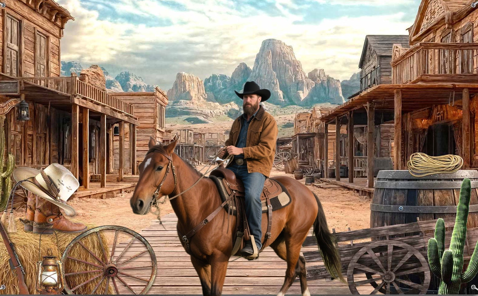 5x3ft Western Backdrops for Photoshoot Rodeo Backdrop Country Themed ...