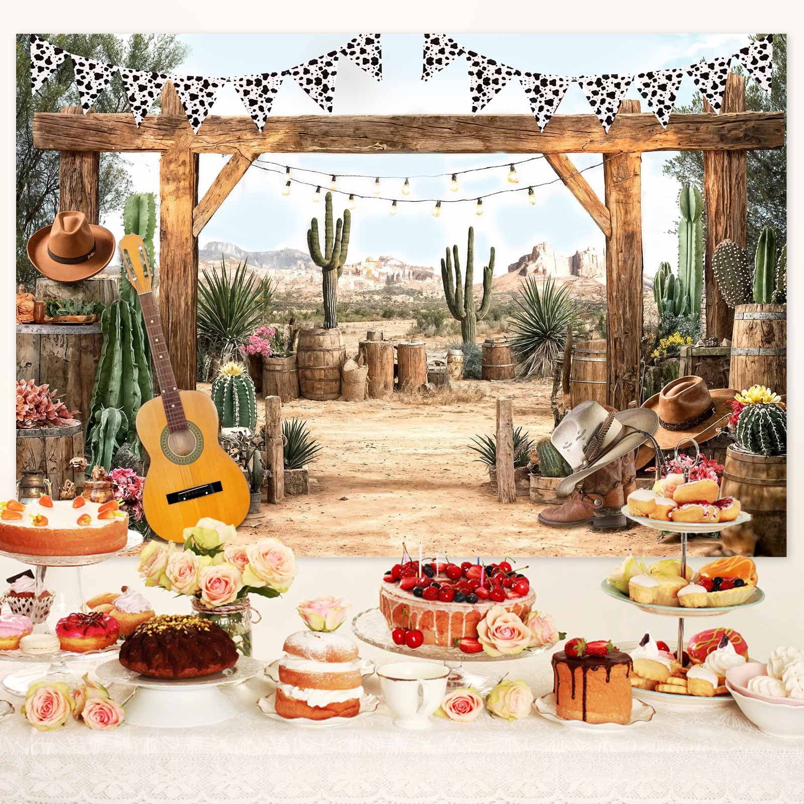 5x3ft Western Cowboy Backdrop Wild West Backdrop for Photograph Wild ...