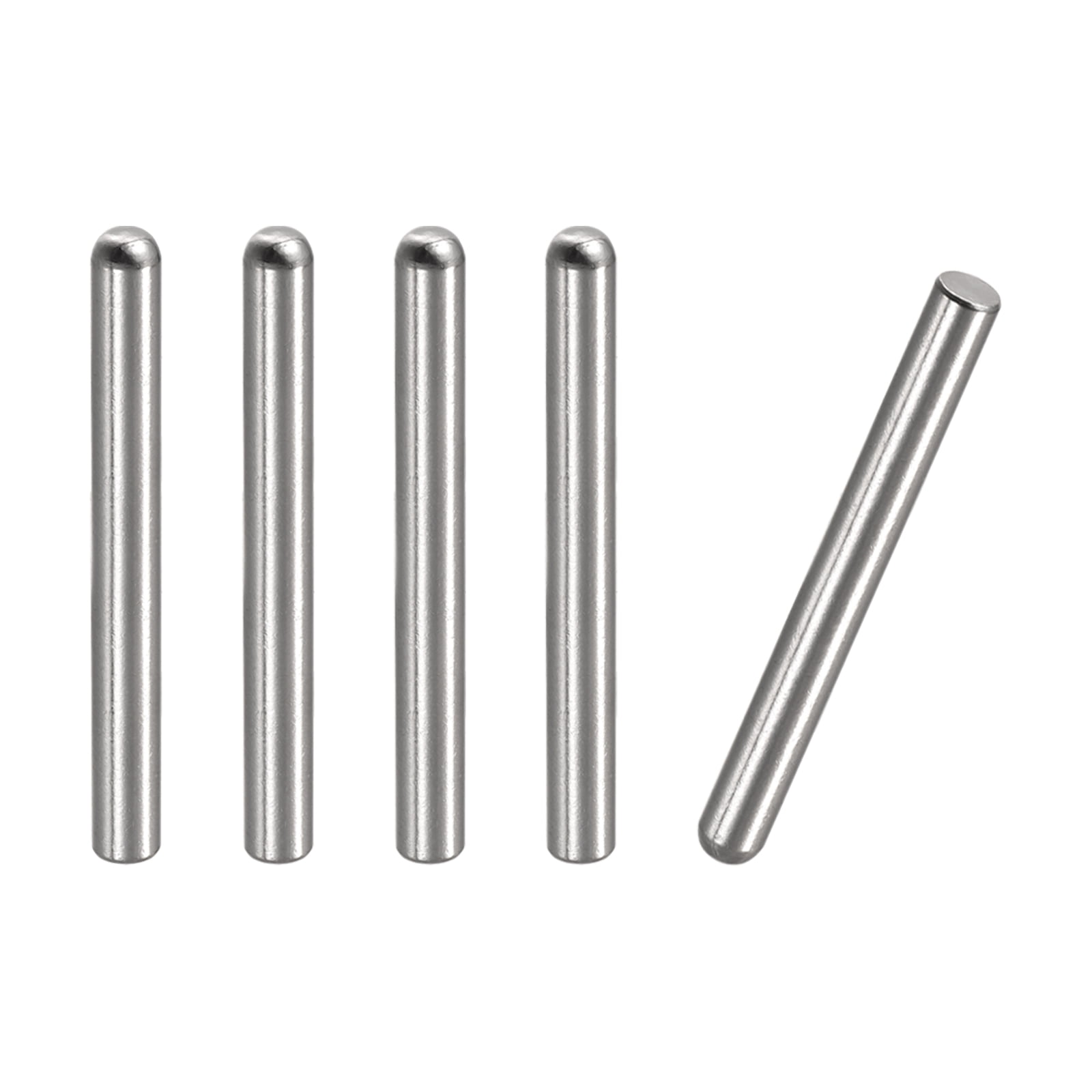 5x45mm Dowel Pins, 5pcs 304 Stainless Steel Round Head Flat Chamfered ...