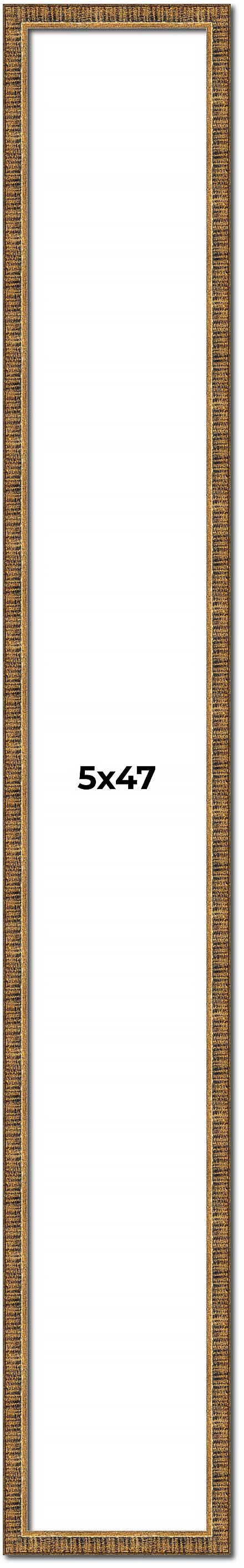 5x47 Frame Gold Solid Wood Picture Frame - Complete Modern Photo Frame ...