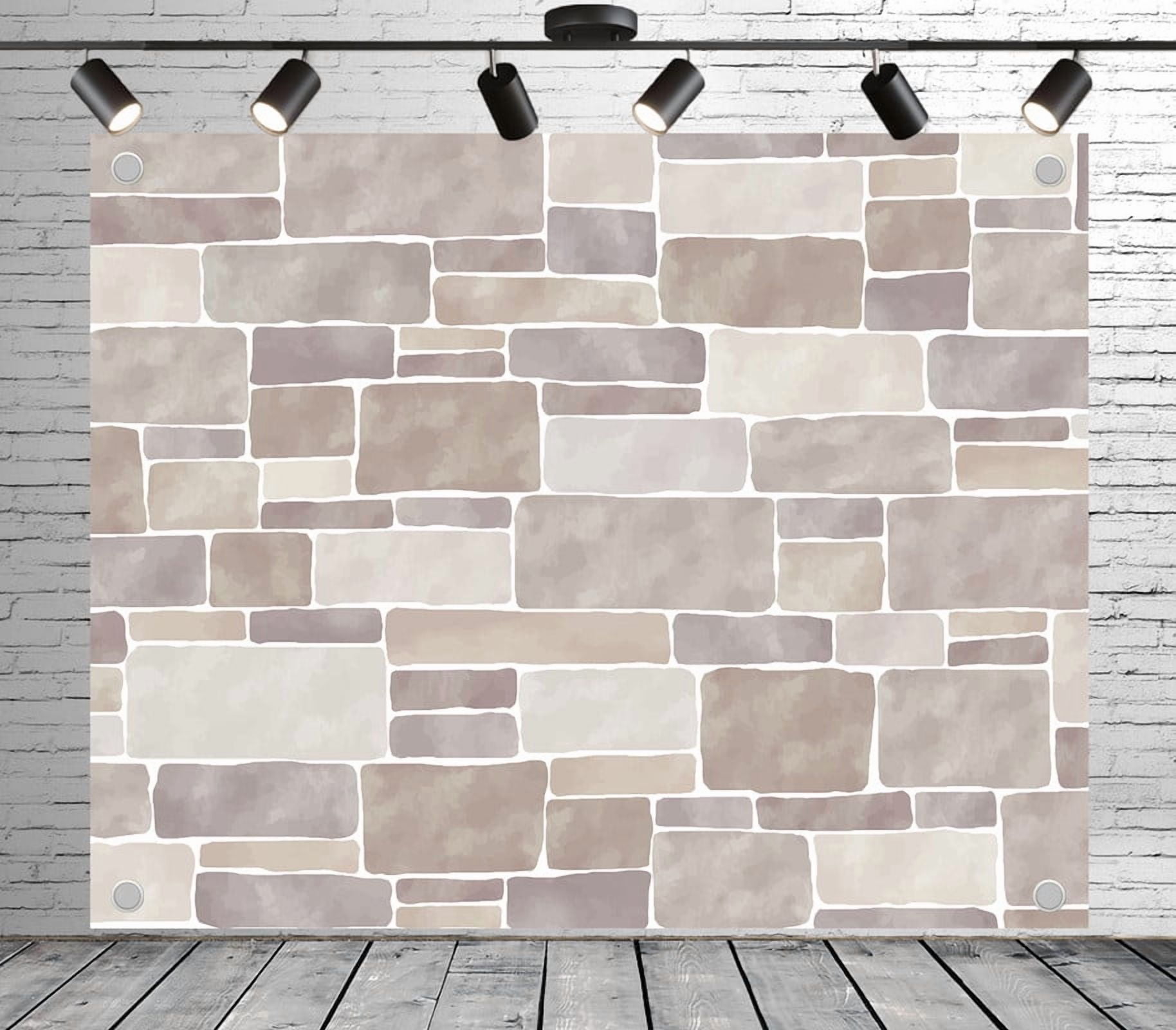 5x4ft Rustic Backdrop Light Color Stone Wall Photo Backdrop Brick ...