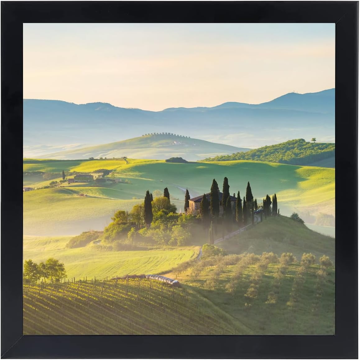 5x5 Black Picture Frames, Photos Frame with Plexiglass, Wall Gallery ...