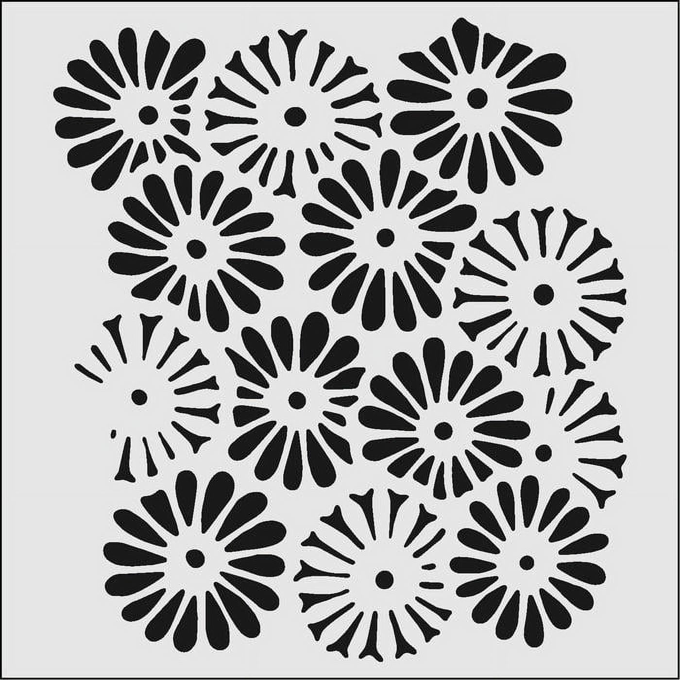 5x5 Daisy Flower Garden Stencil - Walmart.com
