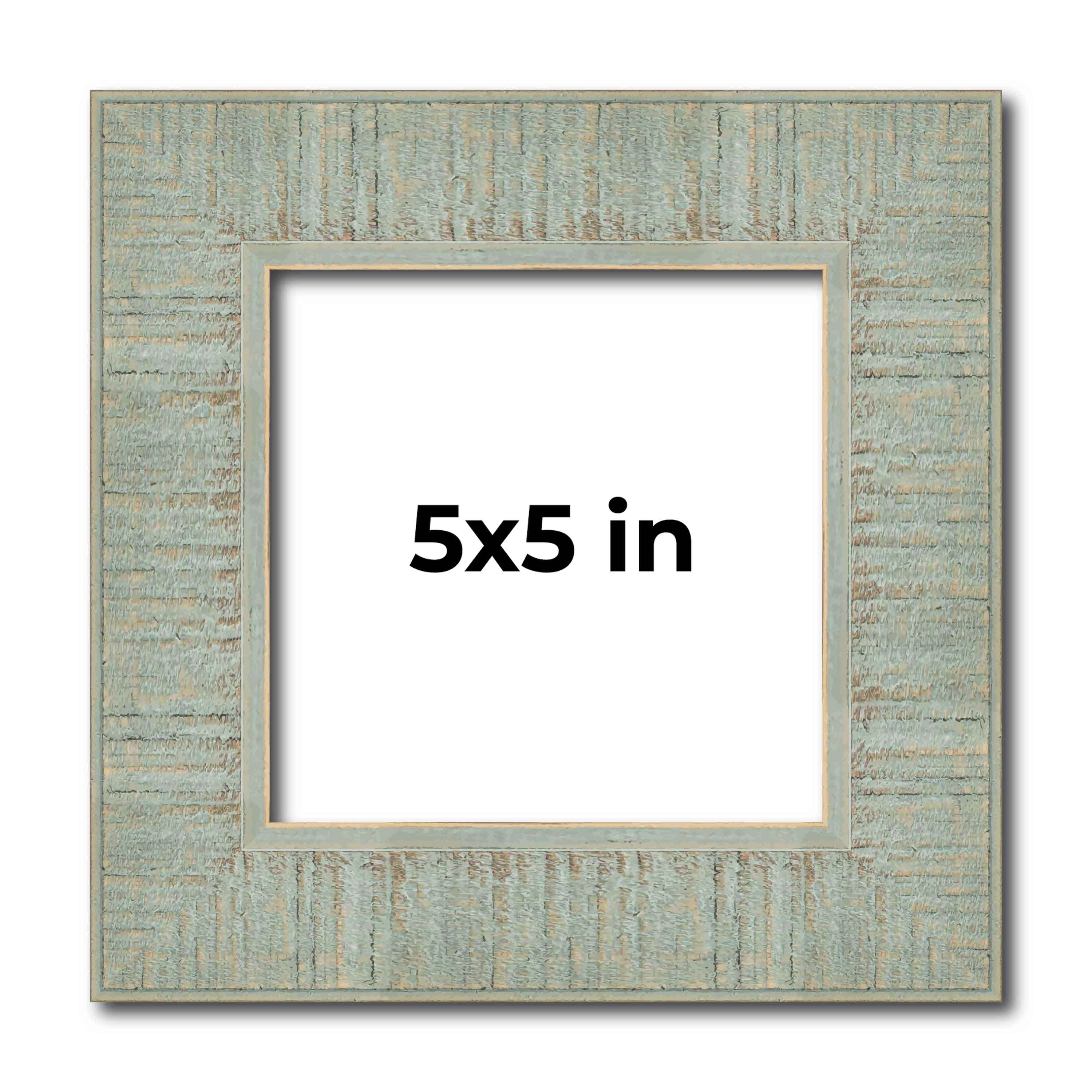 5x5 Frame Green Desert Pear Solid Wood Picture Frame | 1.625 Inch ...