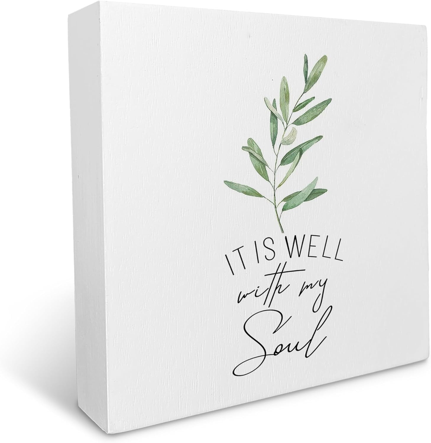 5x5 IN Christian Decor,Christian It is Well with My Soul Hymn Wooden ...