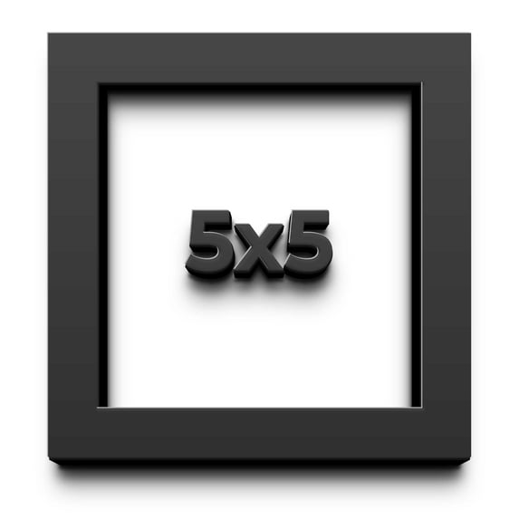 5x5 In Shadow Box Frame Black | 1 inches Deep Real Wood Contemporary ...
