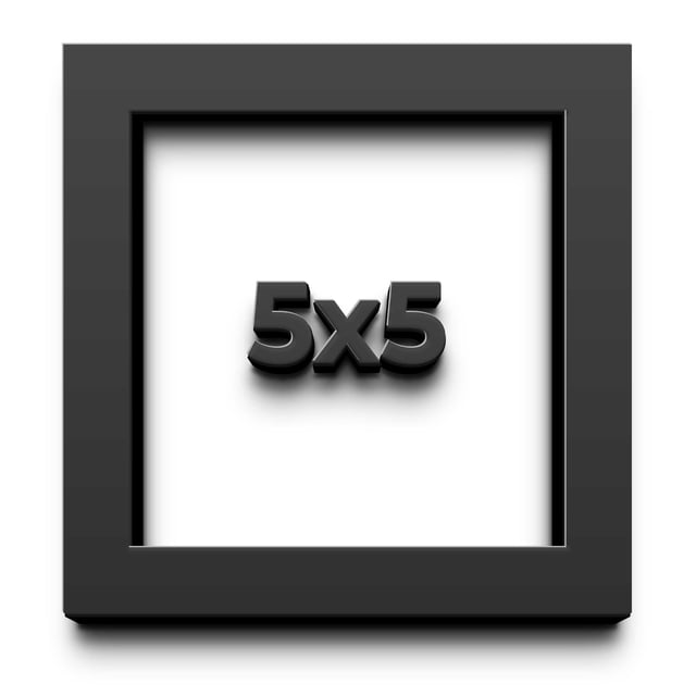 5x5 In Shadow Box Frame Black | 1 inches Deep Real Wood Contemporary ...