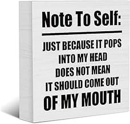 5x5 Inch Funny Sarcastic Wood Block Plaque Box Signs Rustic Farmhouse ...