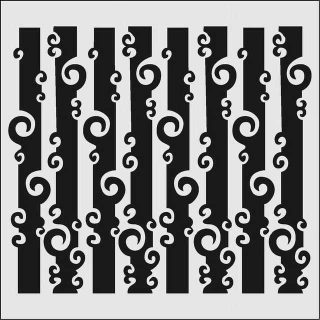 5x5 Ocean Wave Stencil - Walmart.com