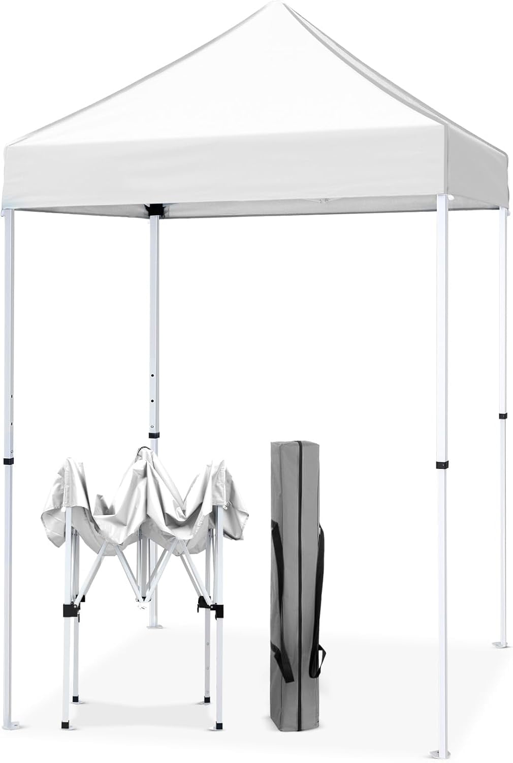 5x5 Pop Up Canopy Tent Instant Outdoor Canopy Easy Set-up Straight Leg ...