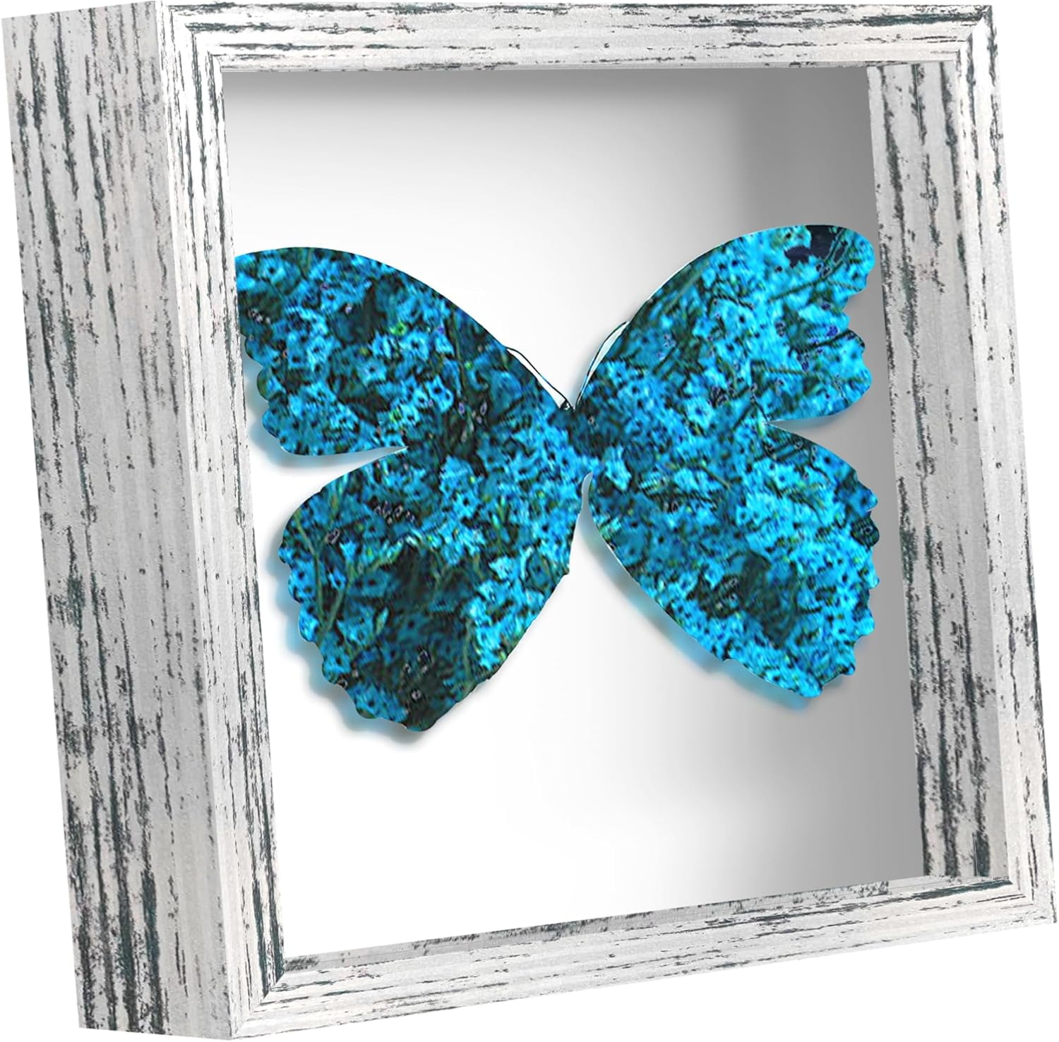 5x5 Shadow Box Frame, Display Case Box with High Definition Real Glass ...