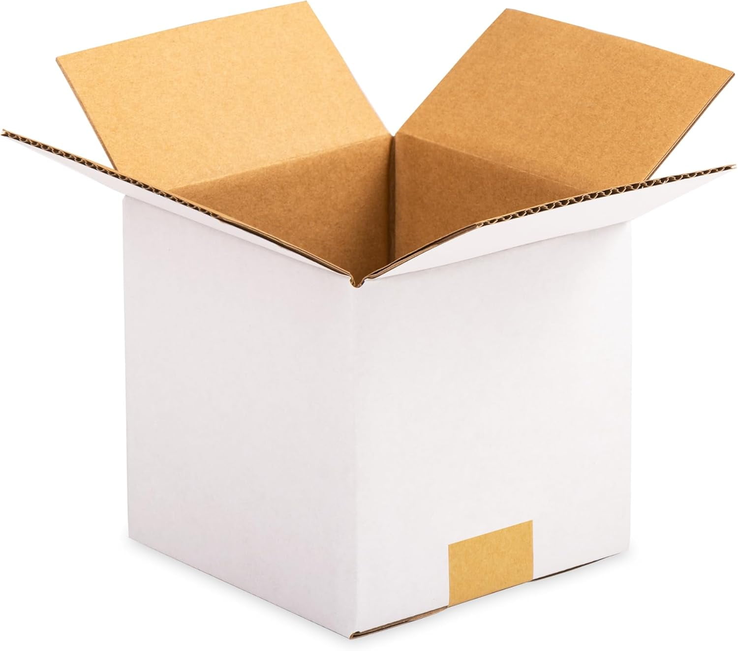 5x5x5 inch White Shipping Boxes, Corrugated Cardboard Small Boxes with ...