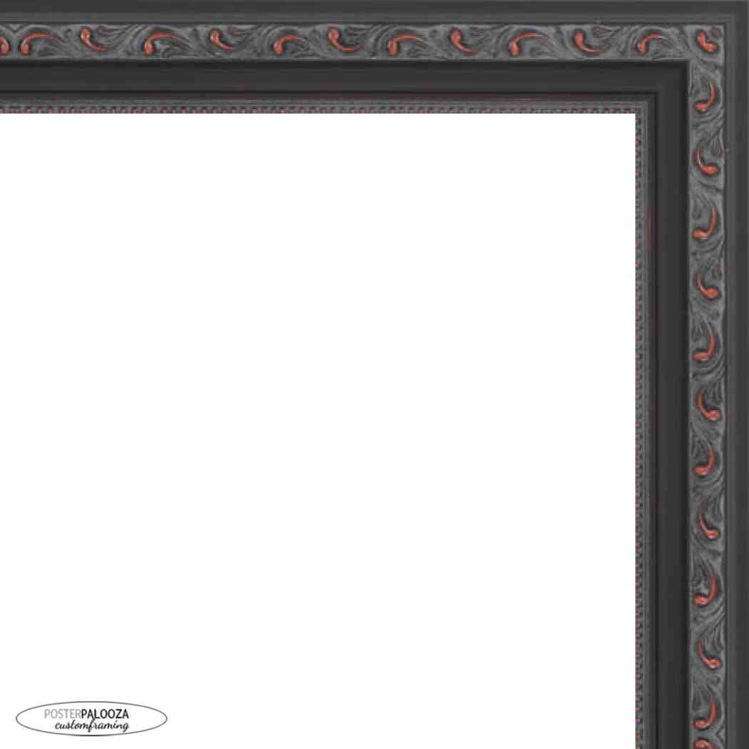 5x6 Antique Red Picture Frame - UV Acrylic, Foam Board Backing, Hanging ...