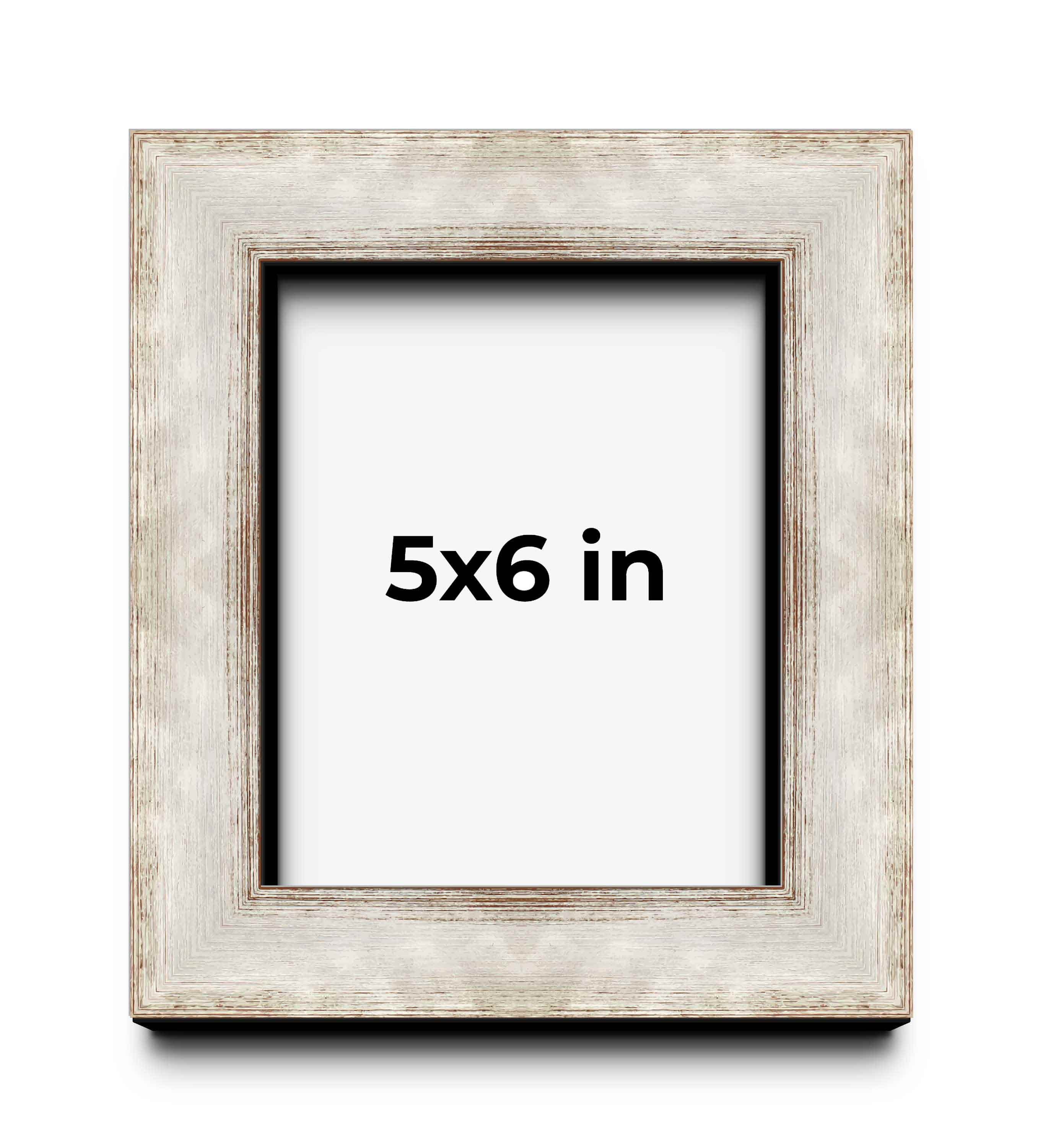 5x6 Silver Shadowbox Frame - Interior Size 5x6 by 1.5 Inches - Made to ...