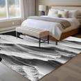 5x7 Abstract Beach Waves Area Rug for Living Room, Washable Non Slip ...