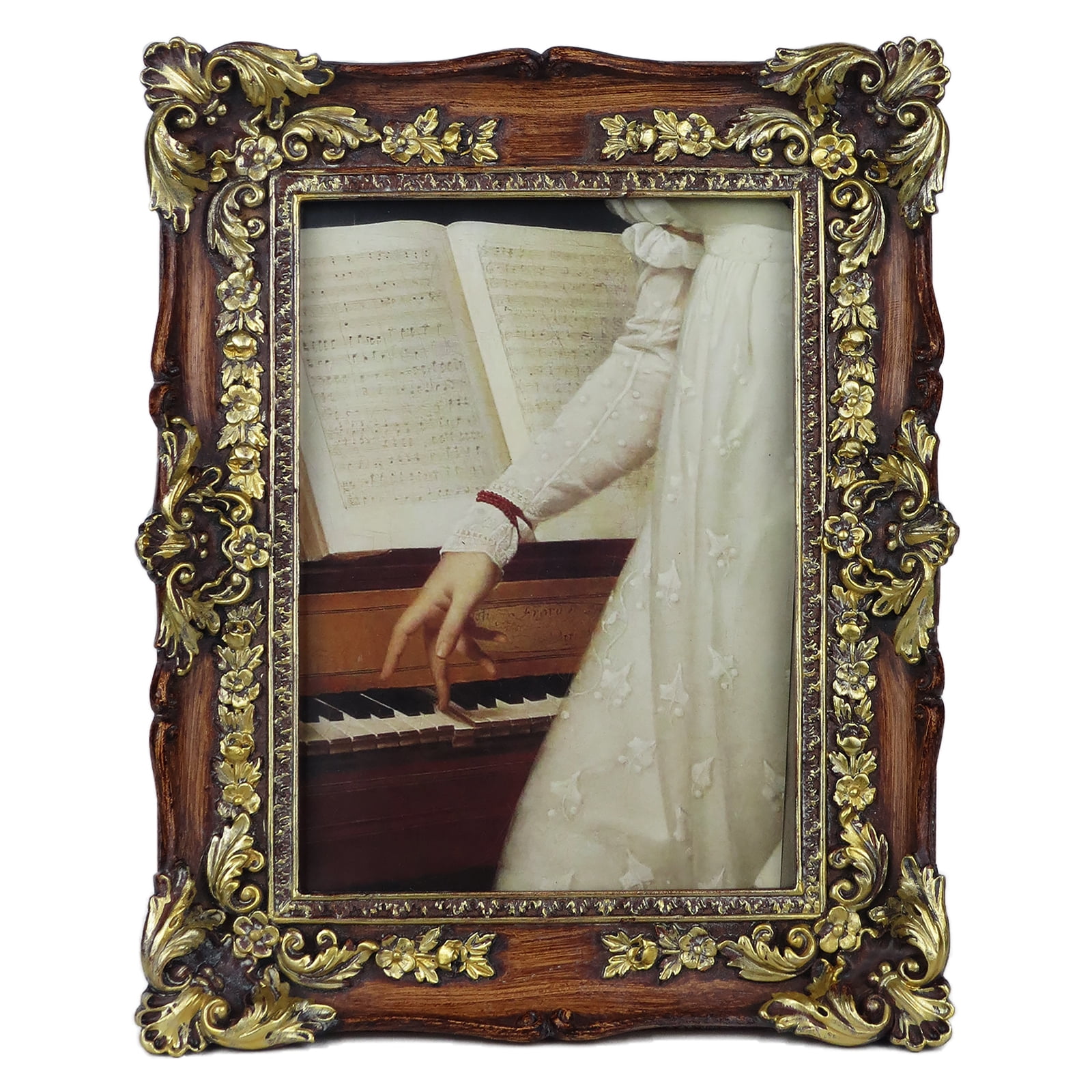 5x7 Antique Frame with Ornate Vintage Carved Decor, Luxury Baroque ...