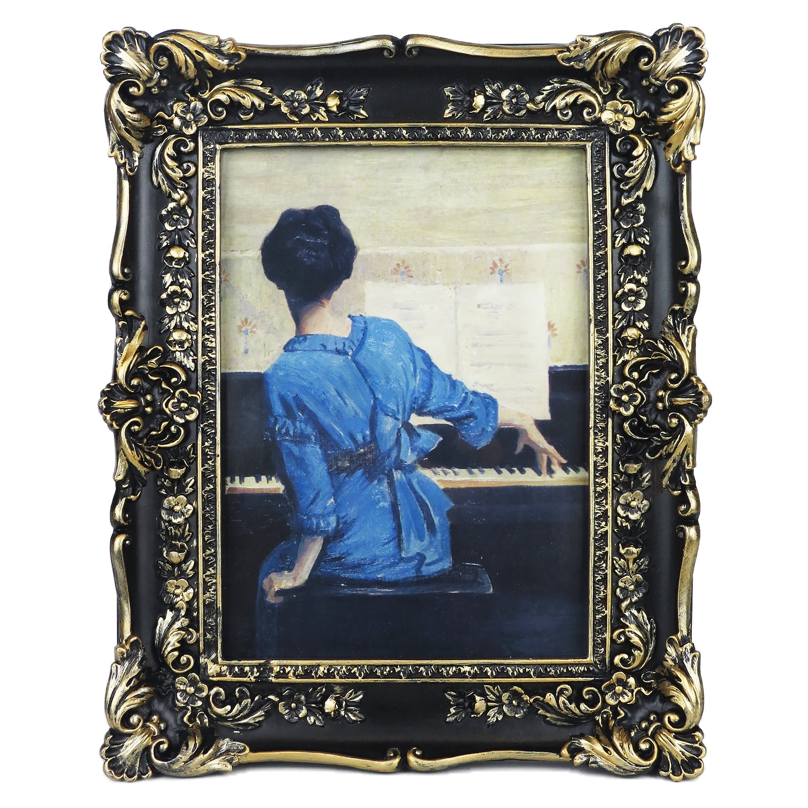 5x7 Antique Frame with Ornate Vintage Carved Decor, Luxury Baroque ...