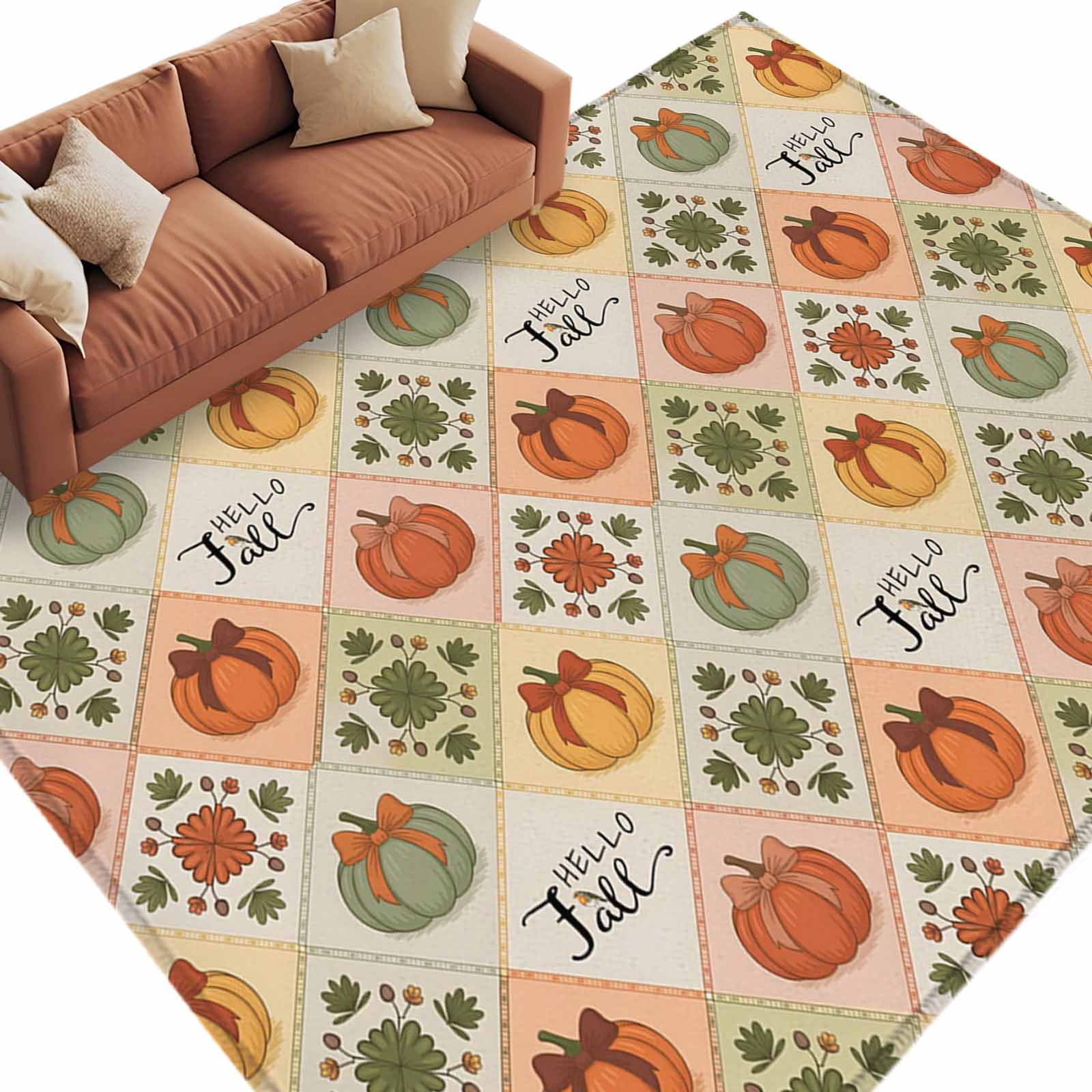 5x7 Area Rugs for Living Room, Fall Non Slip Area Rugs for Kitchen ...