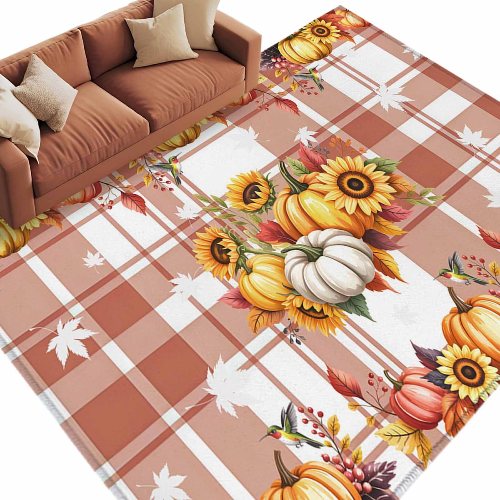 5x7 Area Rugs for Living Room, Fall Non Slip Area Rugs for Kitchen ...