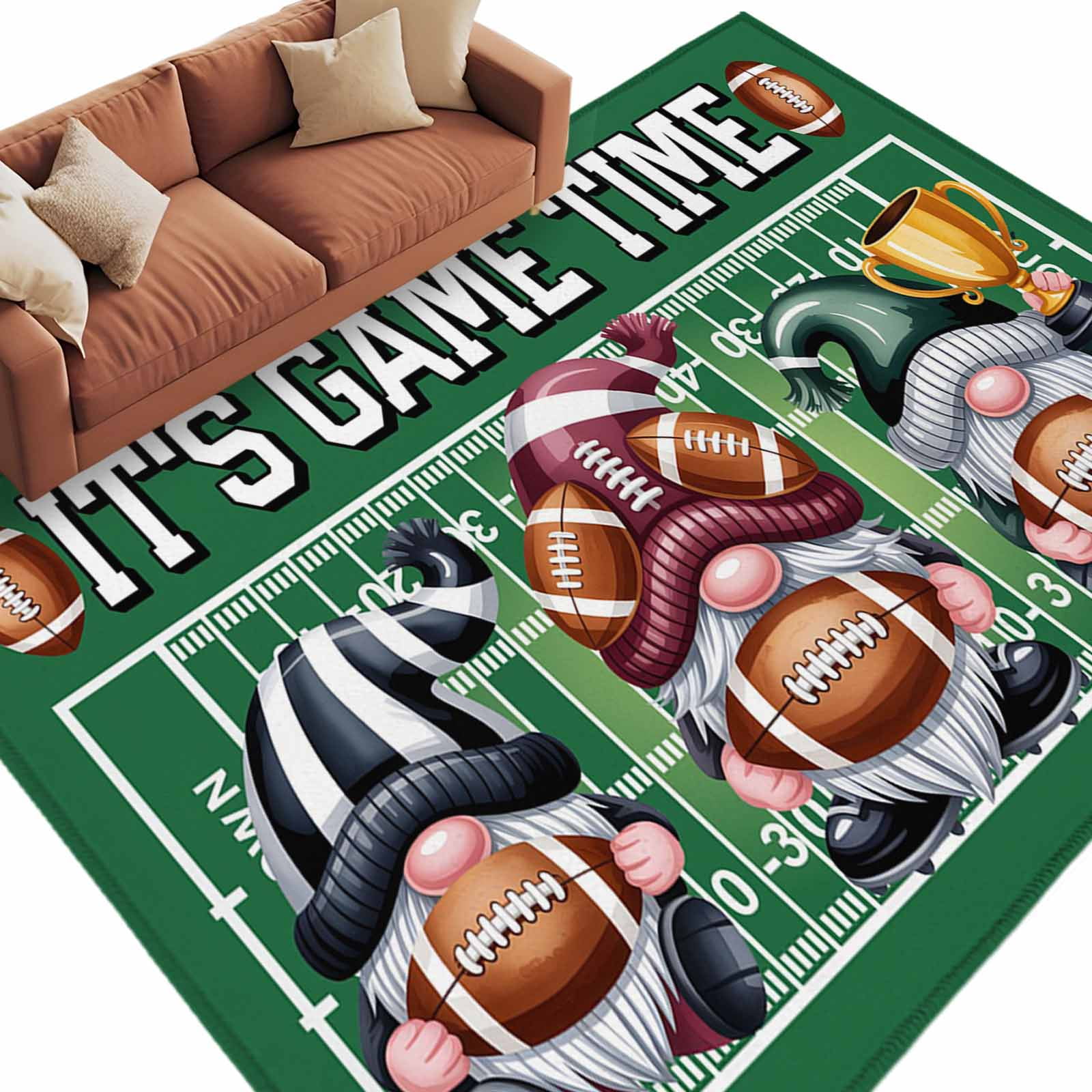 5x7 Area Rugs for Living Room, Fall Rugby Non Slip Area Rugs for ...