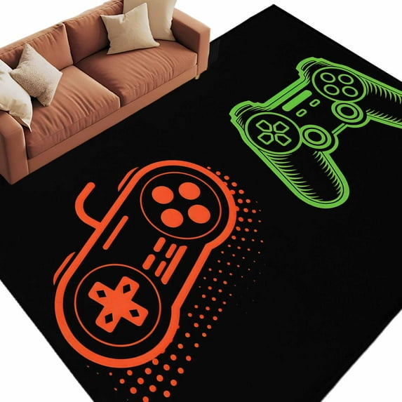 5x7 Area Rugs for Living Room, Game Controller Non Slip Area Rugs for ...