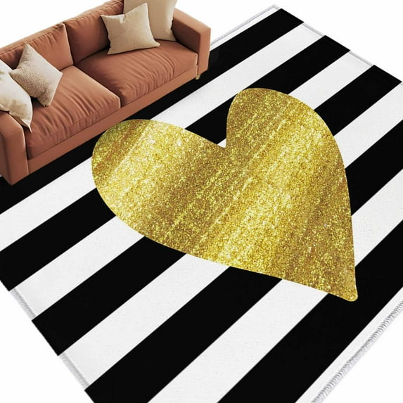 5x7 Area Rugs for Living Room, Happy Valentine's Day Non Slip Area Rugs ...