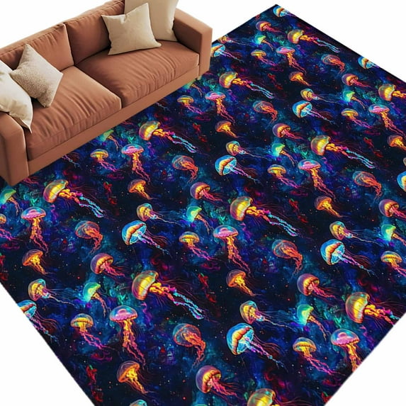 5x7 Area Rugs for Living Room, Jellyfish Non Slip Area Rugs for Kitchen ...