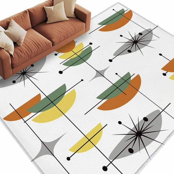 5x7 Area Rugs for Living Room, Sage Green Boho Non Slip Area Rugs for ...