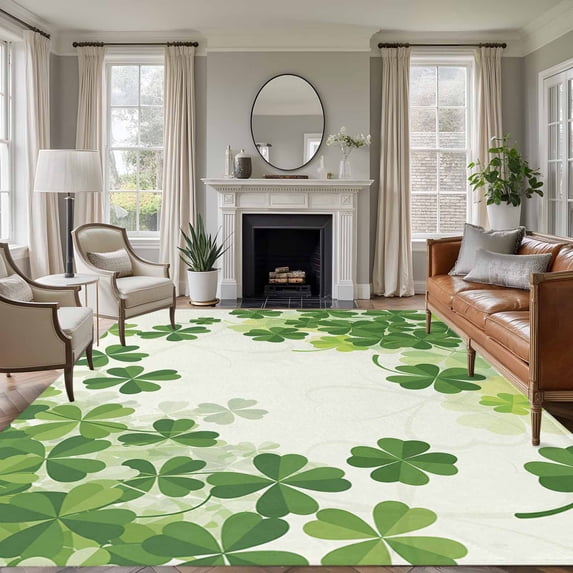 5x7 Area Rugs for Living Room, St. Patrick's Day Non Slip Area Rugs for ...