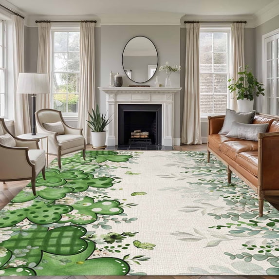 5x7 Area Rugs for Living Room, St. Patrick's Non Slip Area Rugs for ...