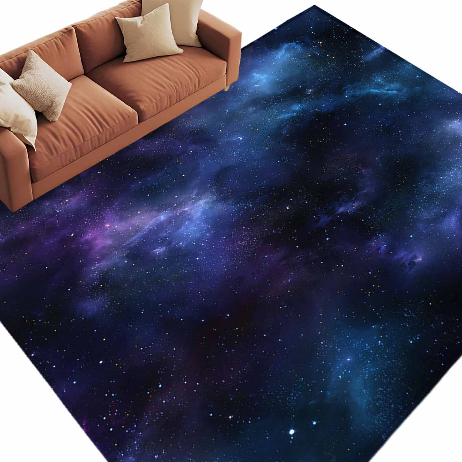5x7 Area Rugs for Living Room, Star Sky Non Slip Area Rugs for Kitchen ...