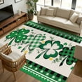 5x7 Area Rugs, St. Patrick's Day, Non-Skid Rubber Backing Large ...