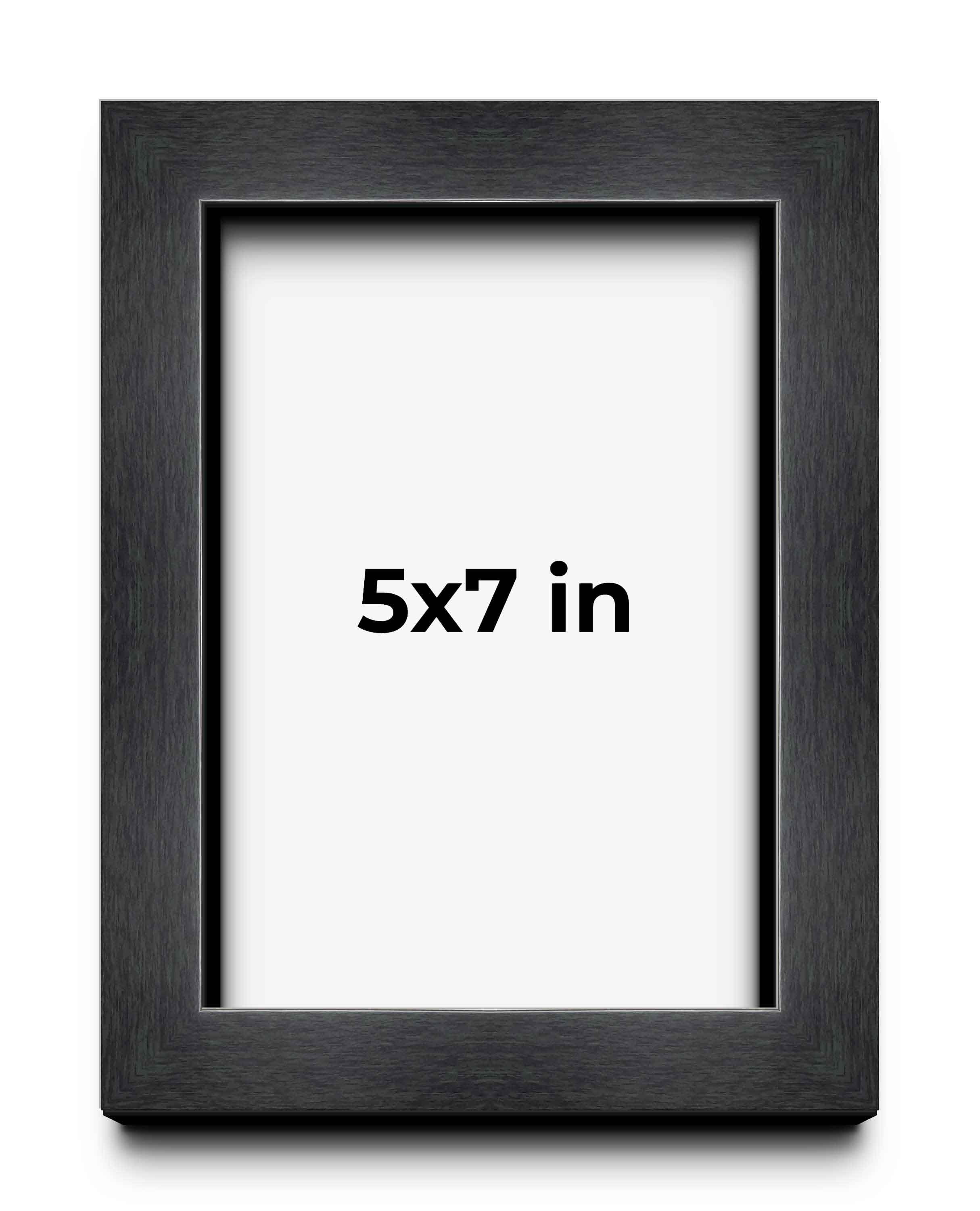 5x7 Black Shadowbox Frame - Interior Size 5x7 by 1 Inches - Made to ...