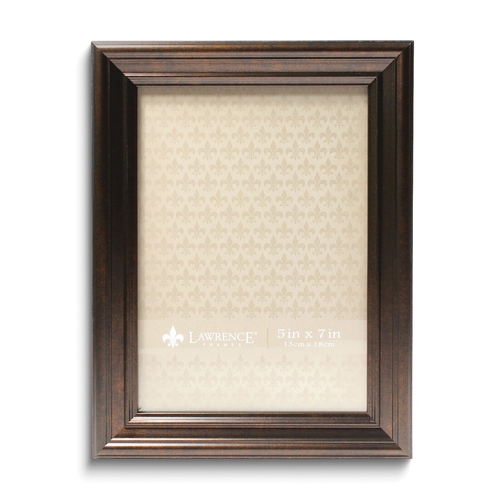 5x7 Classic Detailed Oil Rubbed Bronze Finish Polystyrene Frame ...