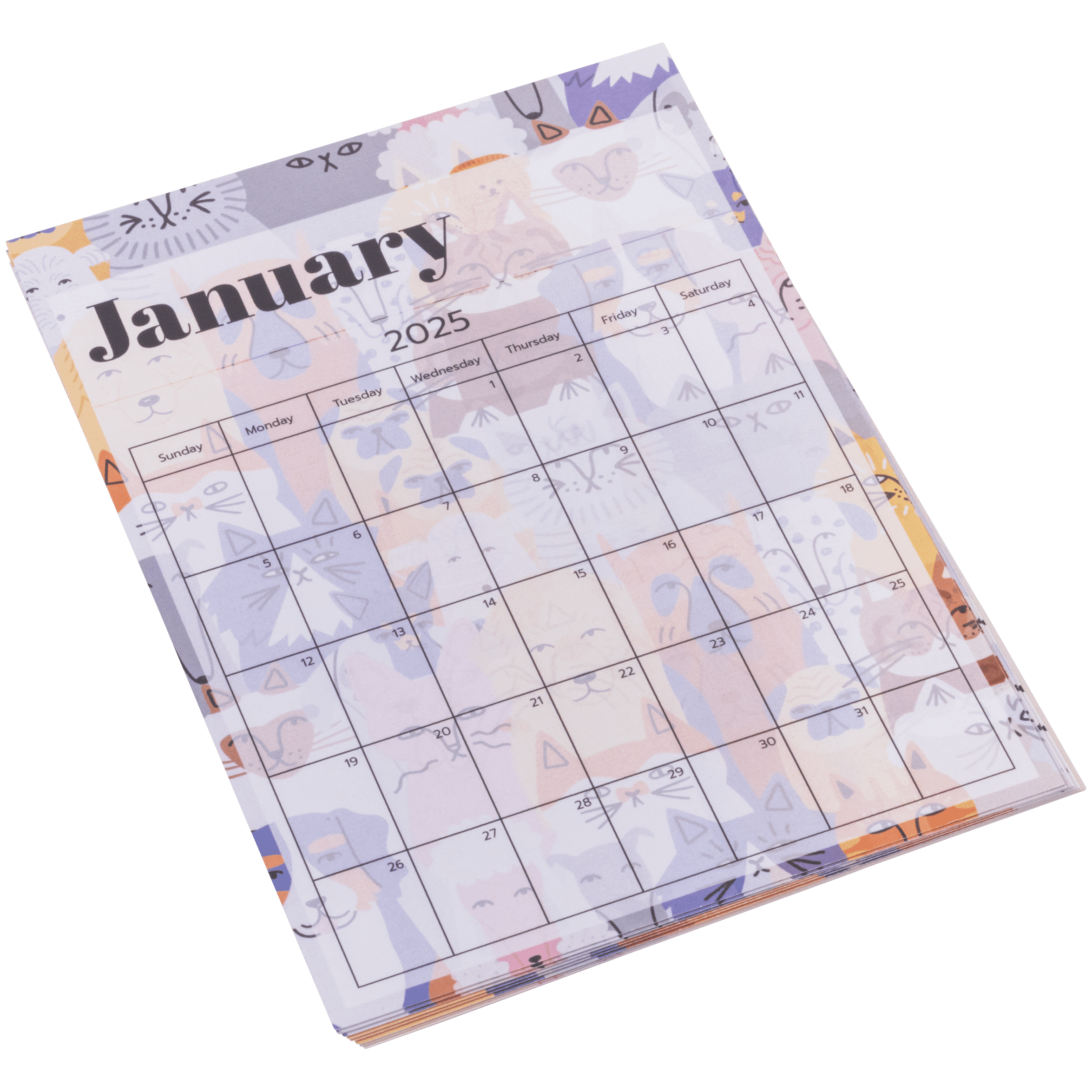 5x7 Desktop Calendar Card Refill Pack - Set of 12 - Walmart.com