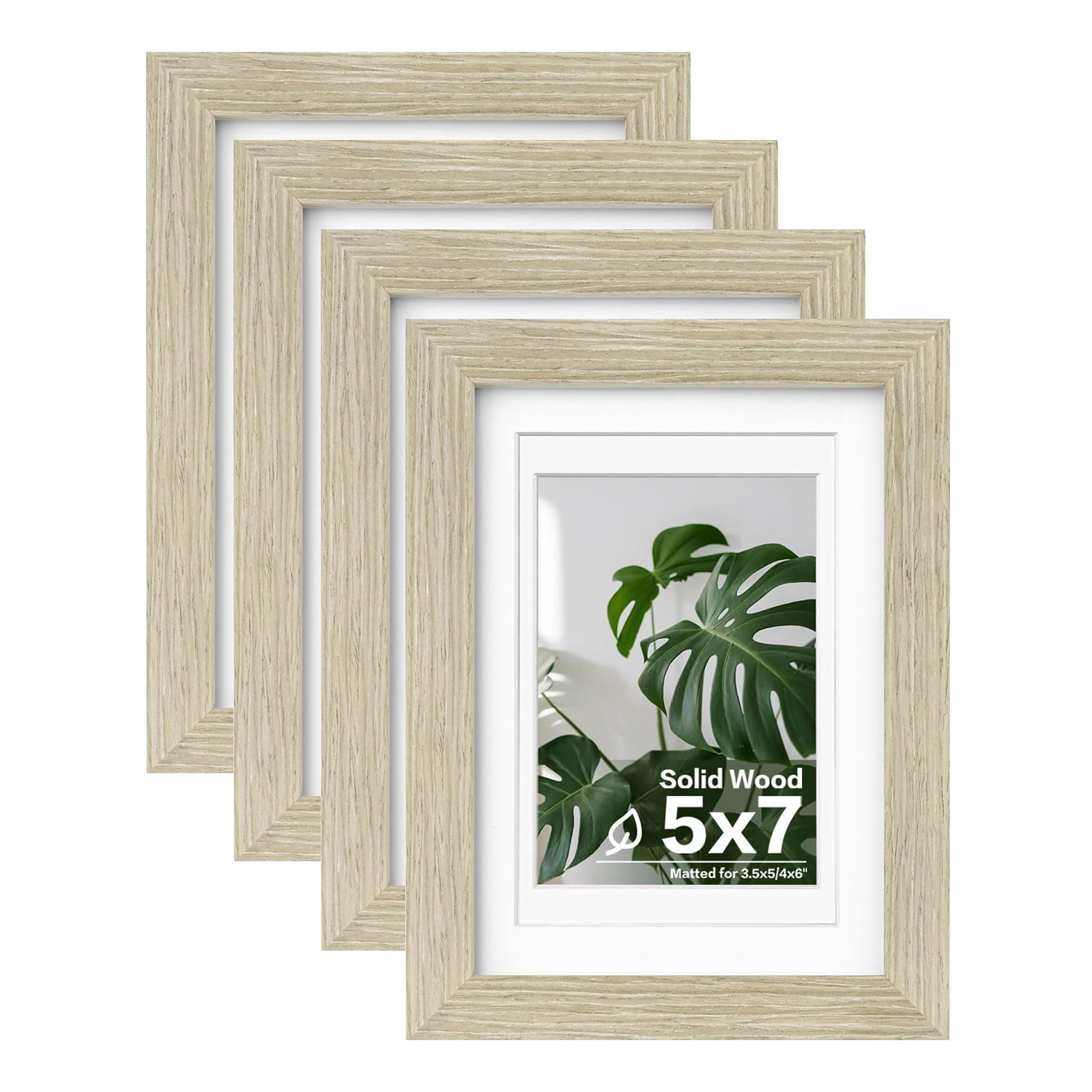 5x7 Distressed Wood Grain Picture Frames - Walmart.com