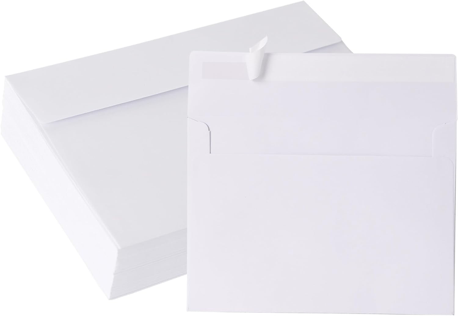 5x7 Envelopes 50 Pack, A7 White Envelopes for Invitations, 5 1/4” x 7 1 ...