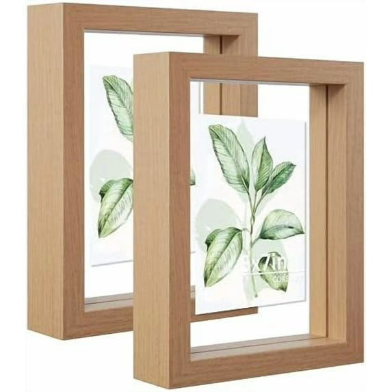 5x7 Floating Picture Frame Set of 2,Double Plexglass Floating Frame for ...