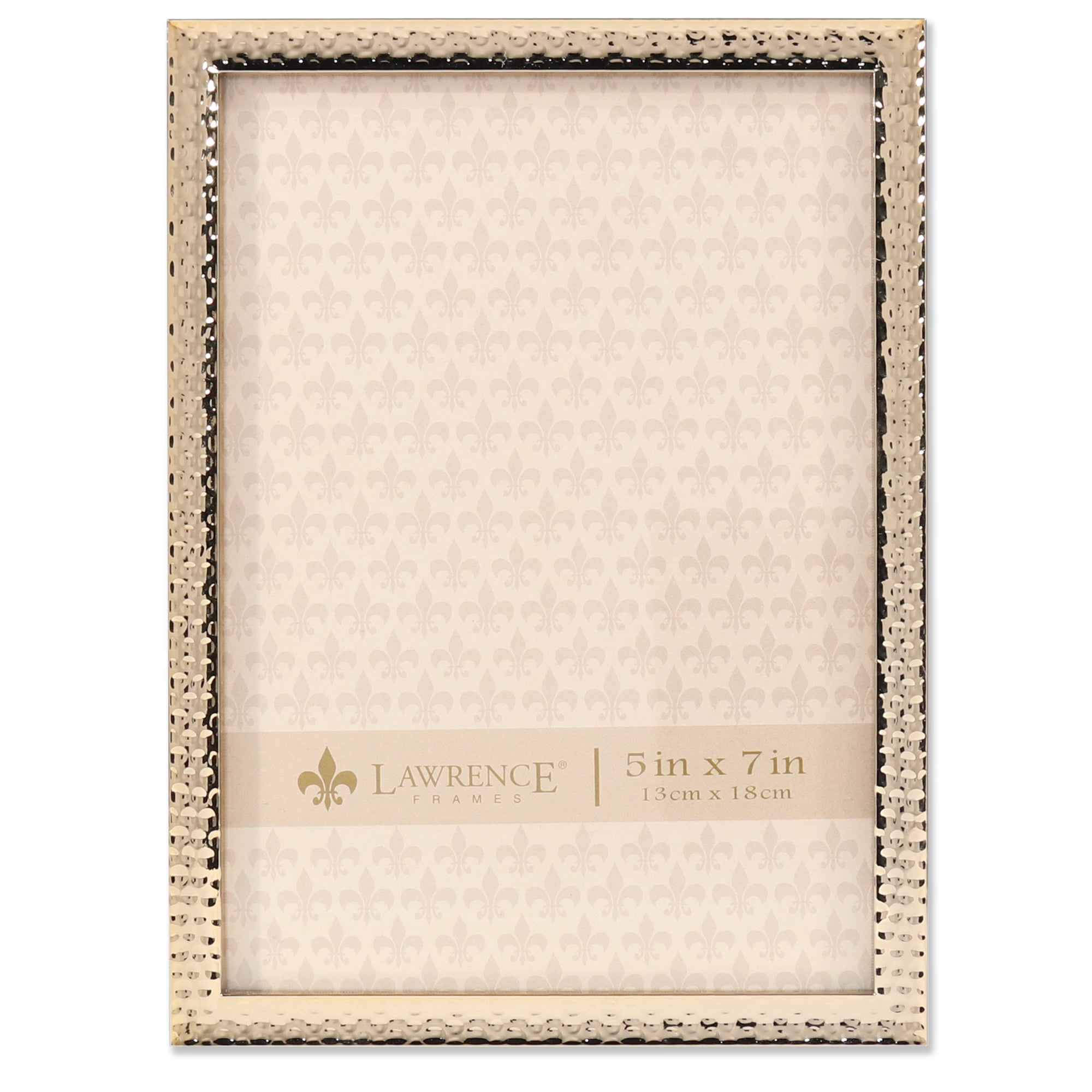 5x7 Gold Metal Hammer Effect Tabletop Picture Frames - Walmart Business ...