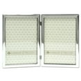 5x7 Hinged Double Silver Standard Metal Picture Frame - Walmart.com