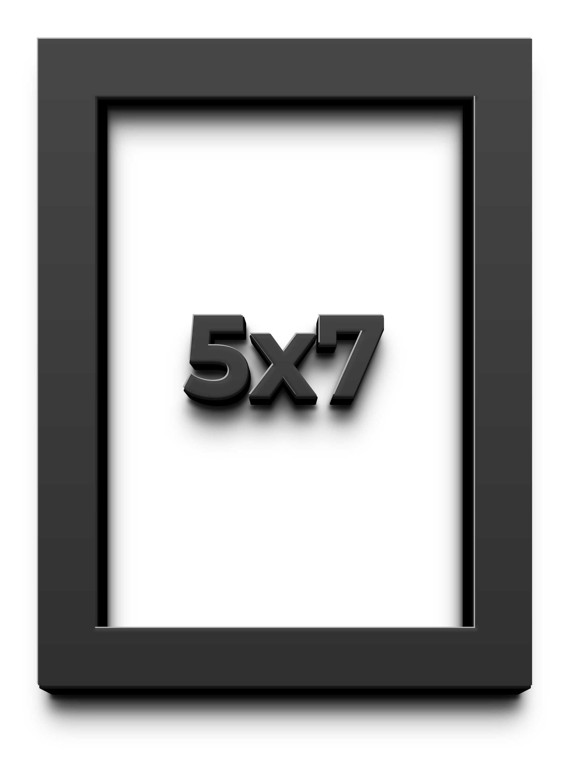 5x7 IN Shadow Box Frame Black | 2 Inches Deep Real Wood Contemporary ...