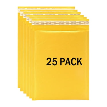 BM Paper 50Pcs Yellow Poly Bubble Mailers 6x10 Inch Padded Envelopes ...